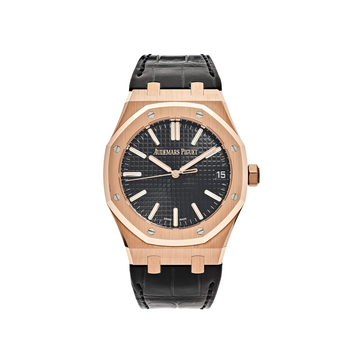 Audemars Piguet Royal Oak 15510OR.OO.D002CR.02 Rose Gold Black Dial (2 ...