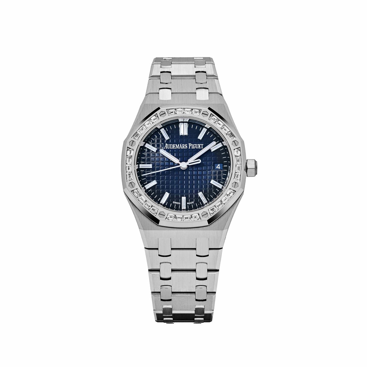 Audemars Piguet Royal Oak 15551BC.ZZ.1356BC.01 Diamond Bezel White Gol ...