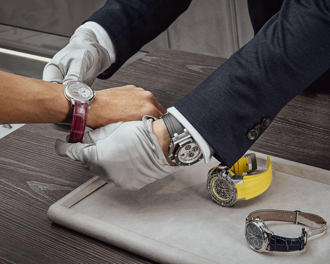 Audemars Piguet Jumbo Square White Gold Silver Diamond Dial – Wrist ...