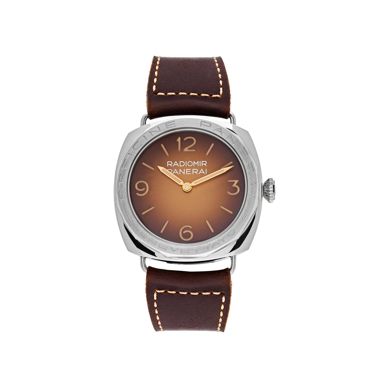 Panerai Radiomir 3 Days Acciaio Stainless Steel Brown Dial PAM00687 ...