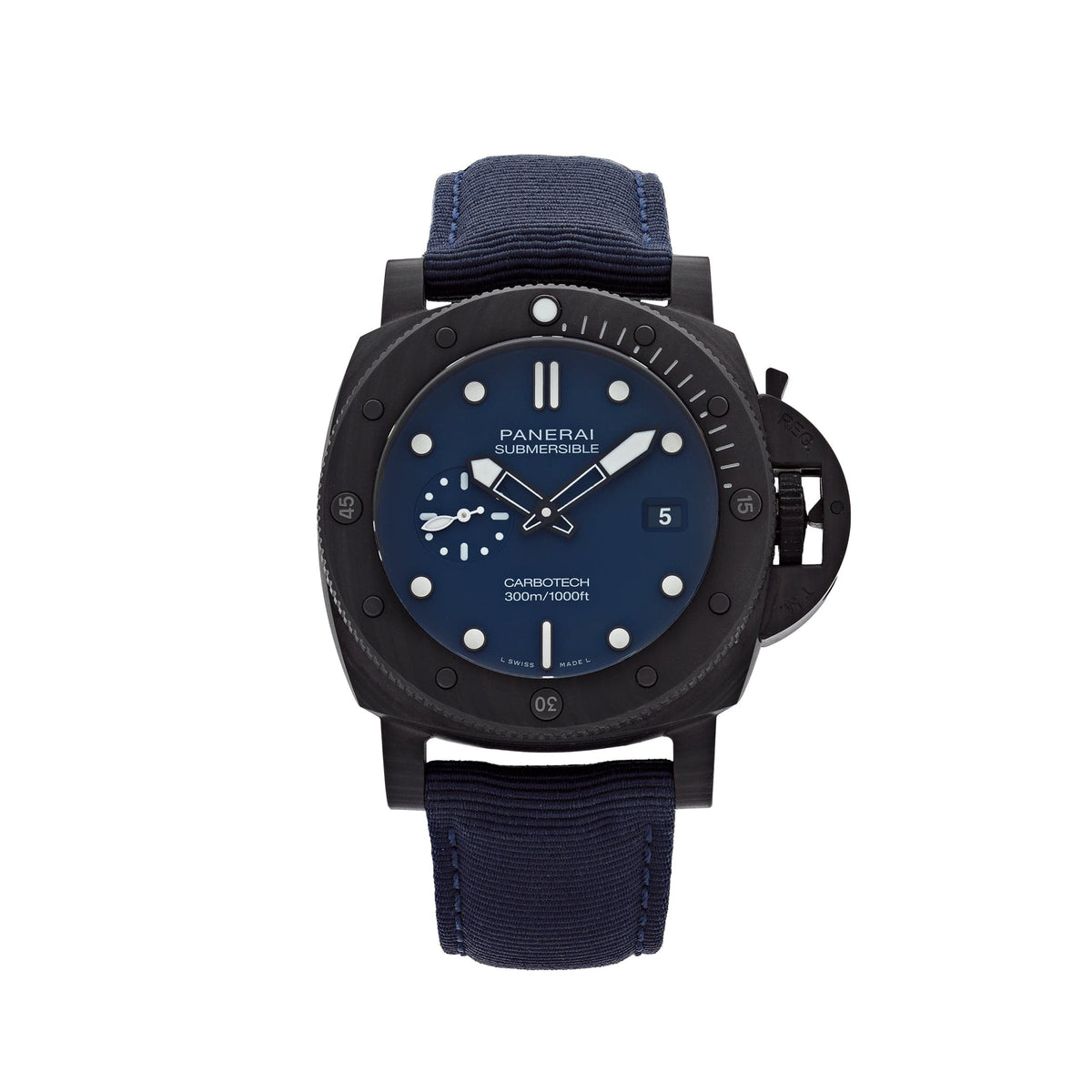 Panerai Submersible QuarantaQuattro Carbotech Blu Abisso PAM01232 ...