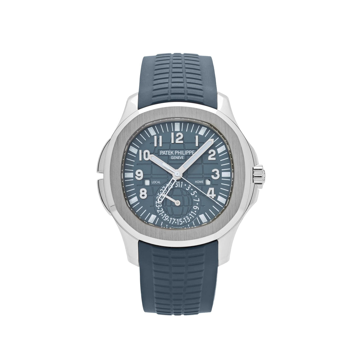 Patek Philippe Aquanaut 5164G-001 'Travel Time' White Gold Blue-Gray D ...