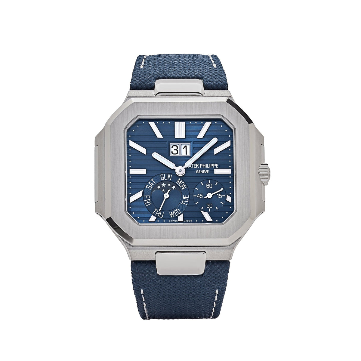Patek Philippe Cubitus 5822P-001 Platinum Blue Dial Moon Phase (2025 ...