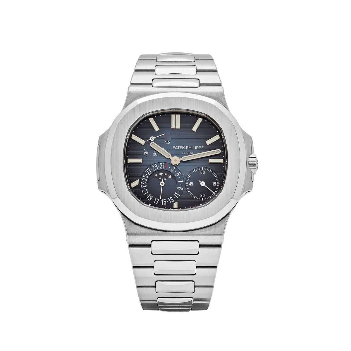 Patek Philippe Nautilus 5712/1A-001 Moon Phases Stainless Steel Blue D ...