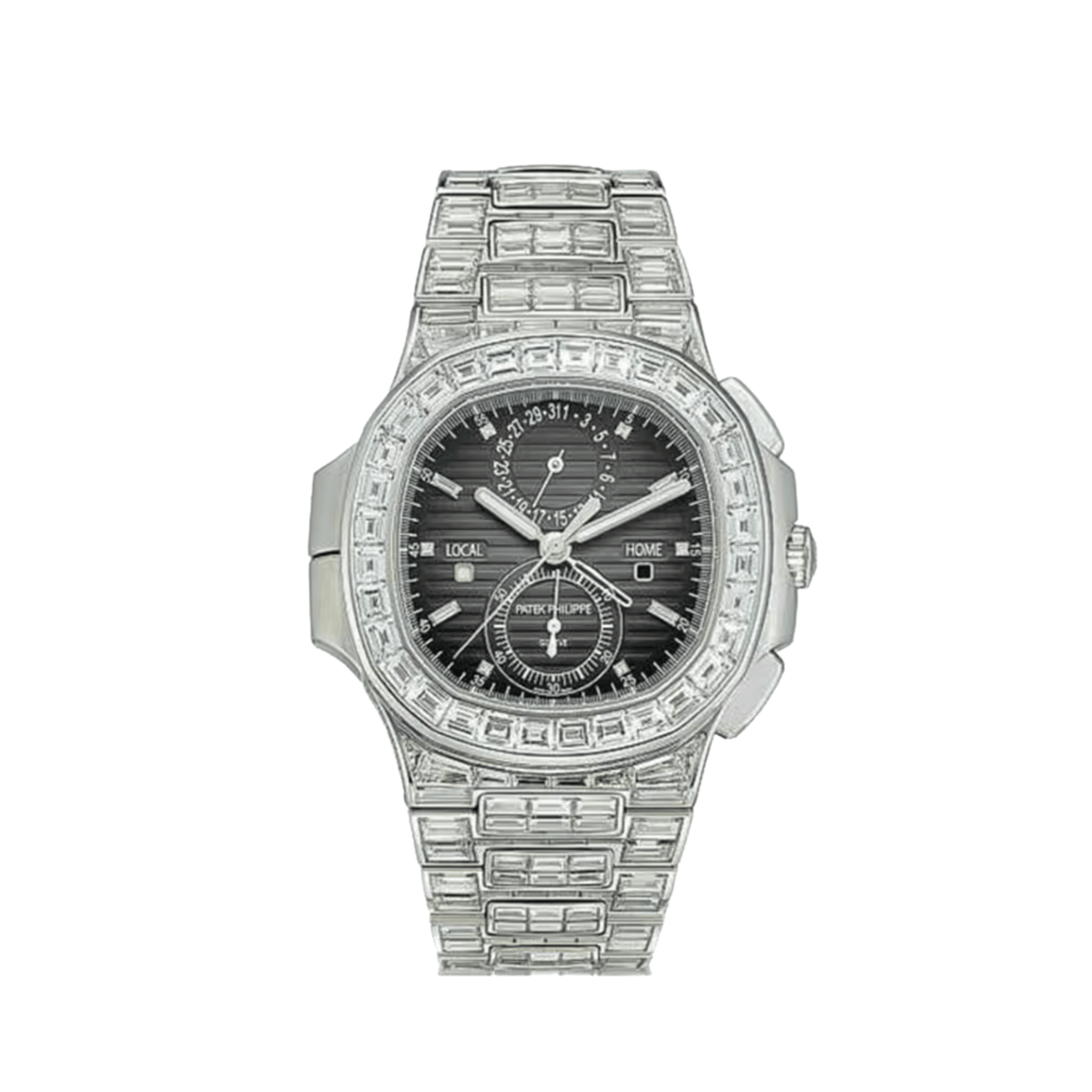 Patek Philippe Nautilus 5990/1400G-001 Flyback Chronograph White Gold ...
