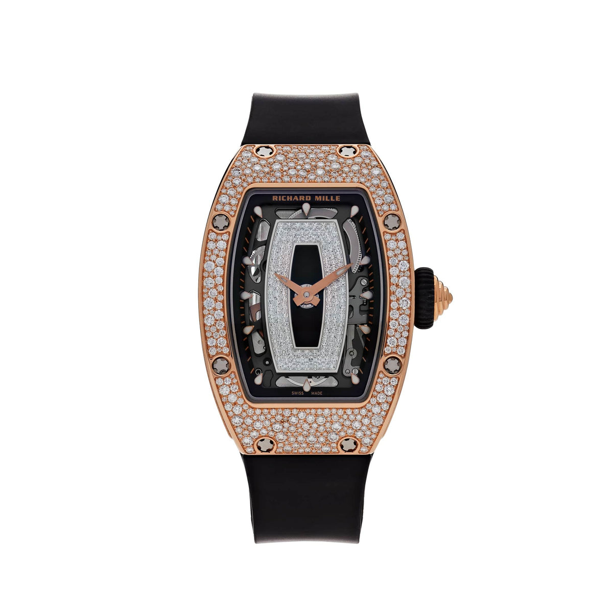 Richard Mille Ladies' Rose Gold Diamond Set RM07-01 – Wrist Aficionado