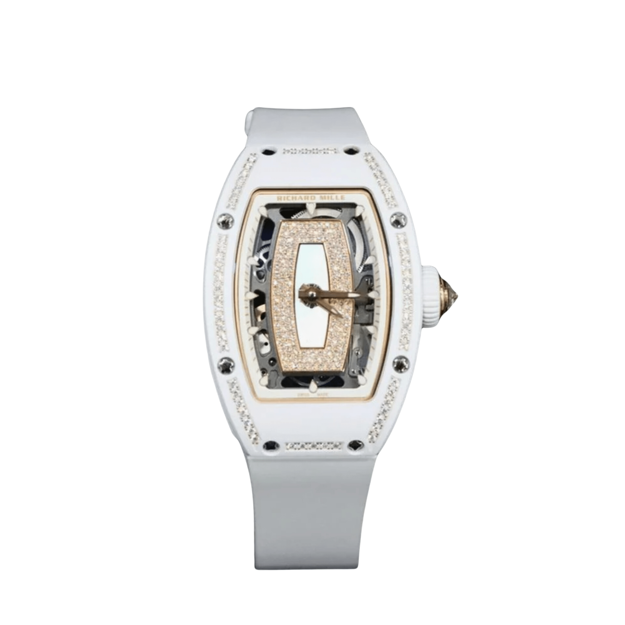Richard Mille RM 07-01 'Ladies' White Ceramic Rose Gold Jasper Mother ...