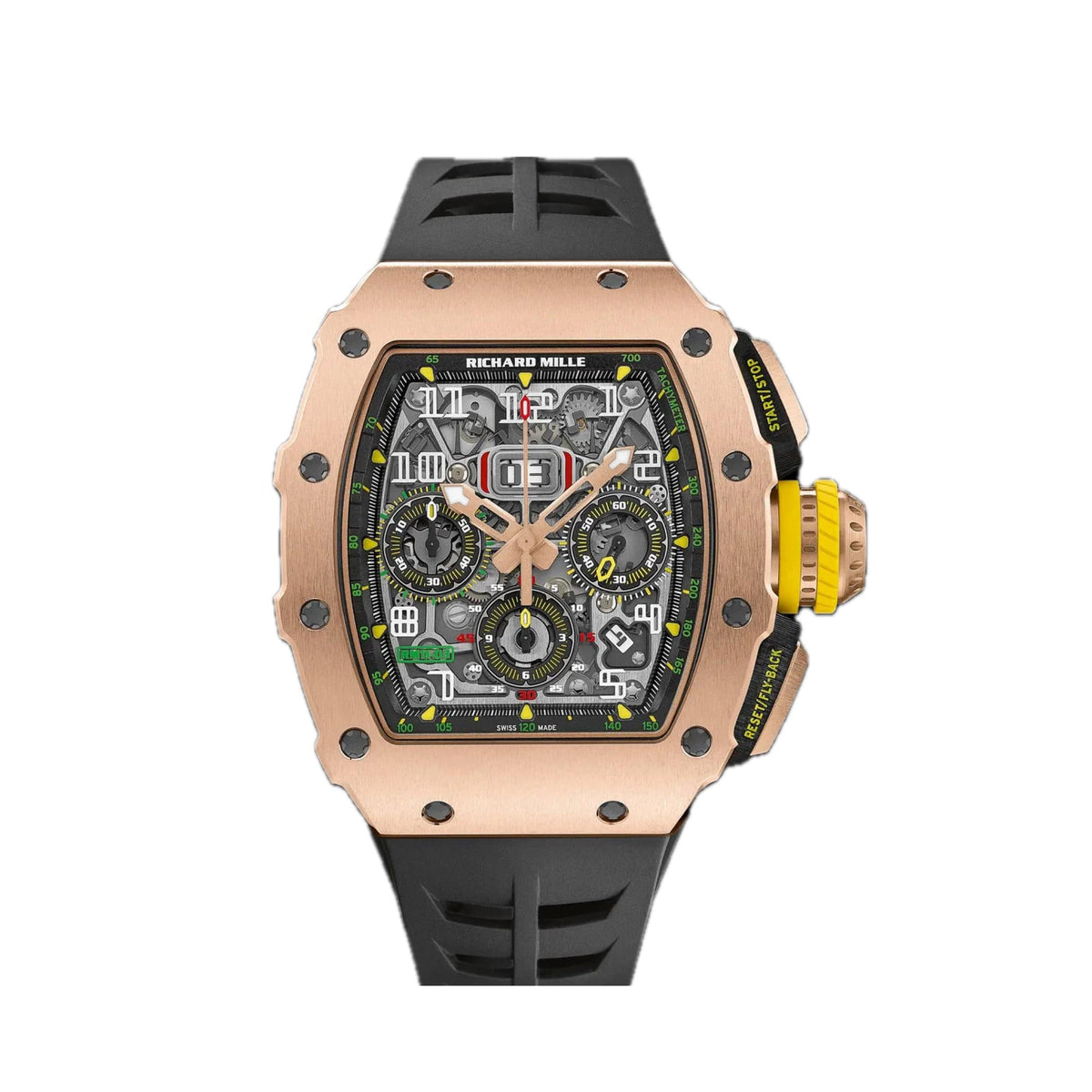 Richard Mille Full Rose Gold Flyback Chronograph RM 11-03 – Wrist ...