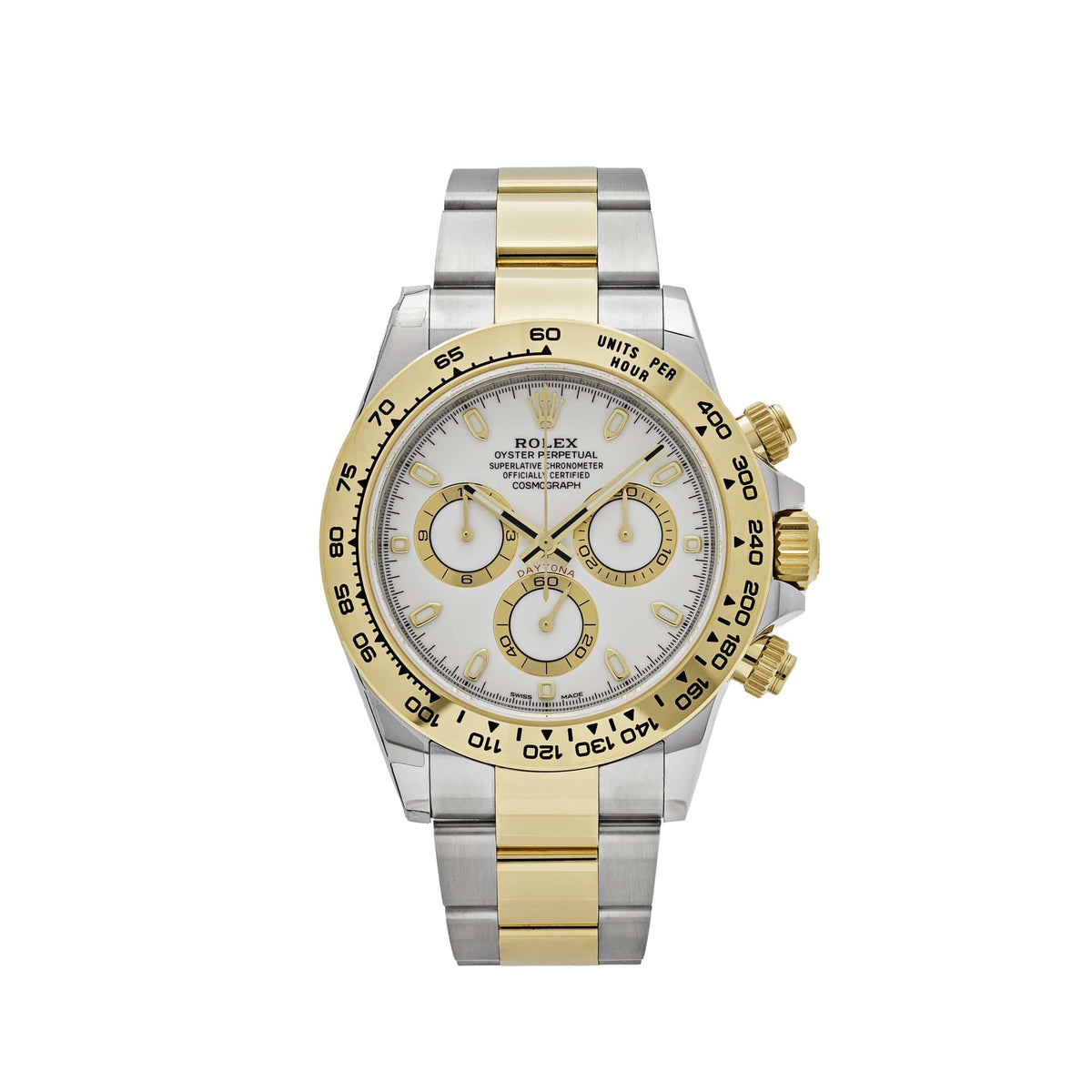 Rolex Daytona 116503 Two-Tone Yellow Gold Stainless Steel White Dial ...