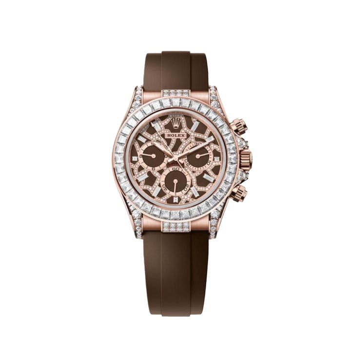 Rolex Daytona 'Giraffe' 126555TBR Rose Gold Chestnut Brown Dial Diamon ...