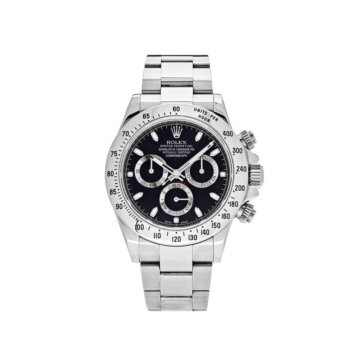 Rolex Daytona 116520 Stainless Steel Black APH Dial – Wrist Aficionado