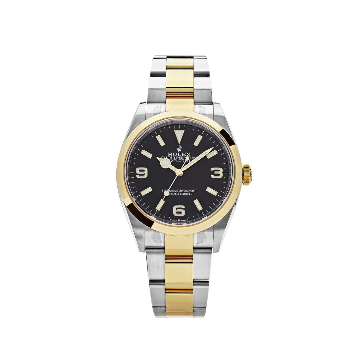 Rolex Explorer 124273 Yellow Gold Stainless Steel Black Dial – Wrist ...
