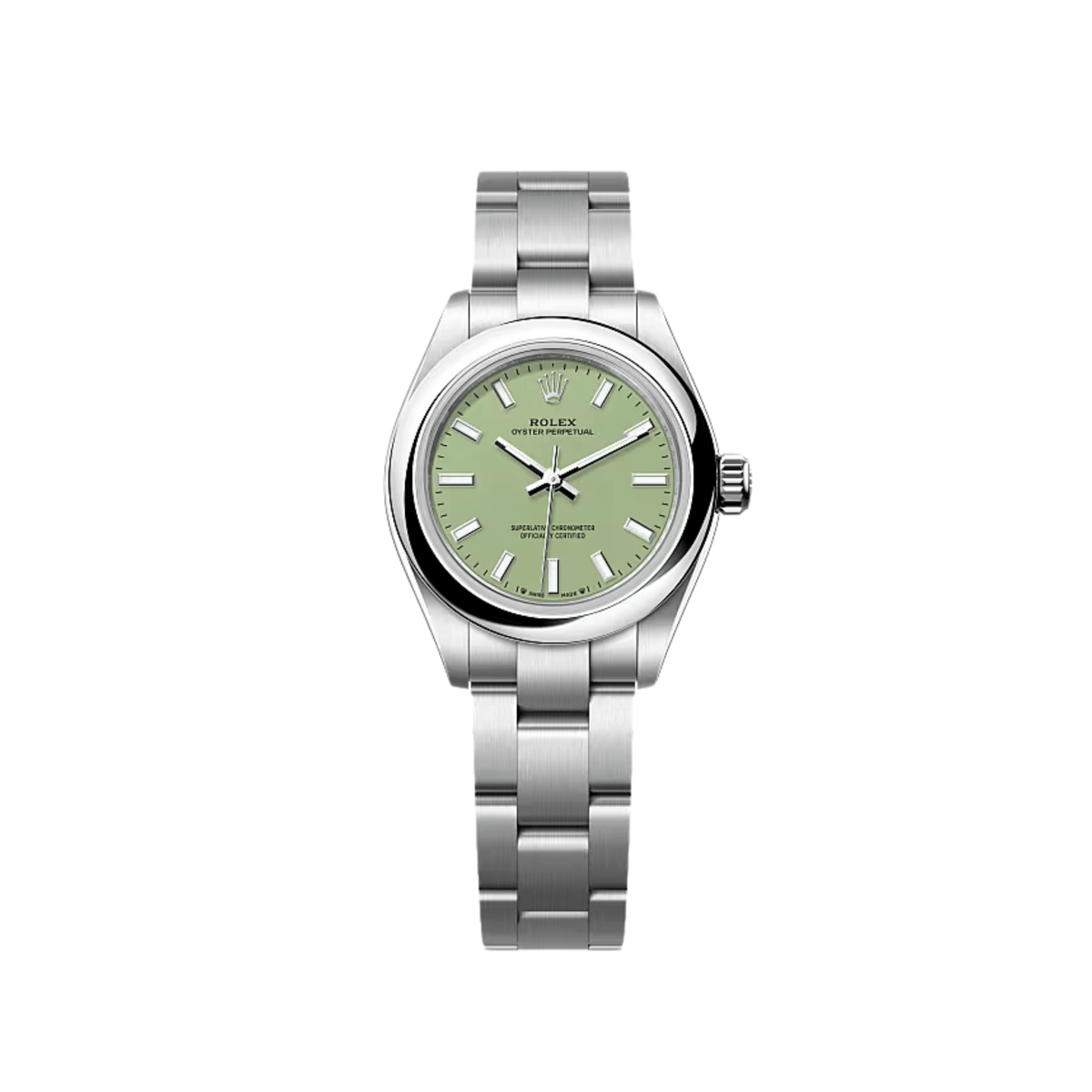 Rolex Oyster Perpetual 28 276200 'Ladies' Stainless Steel Pistachio Di ...