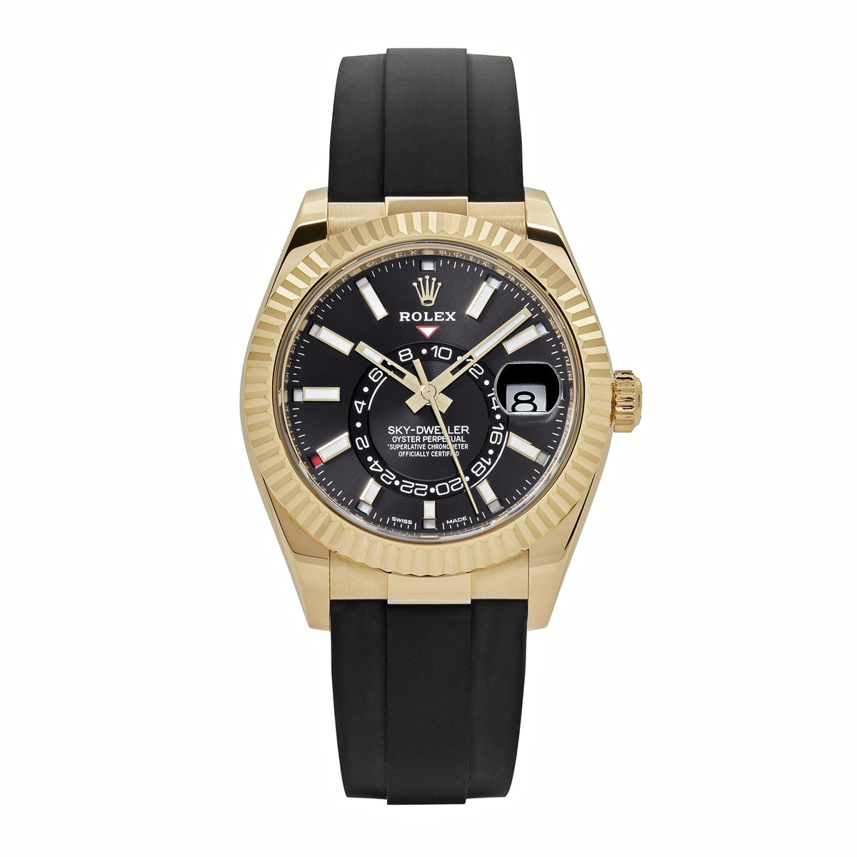 Rolex Sky-Dweller 336238 Yellow Gold Bright Black Dial (2024) – Wrist ...